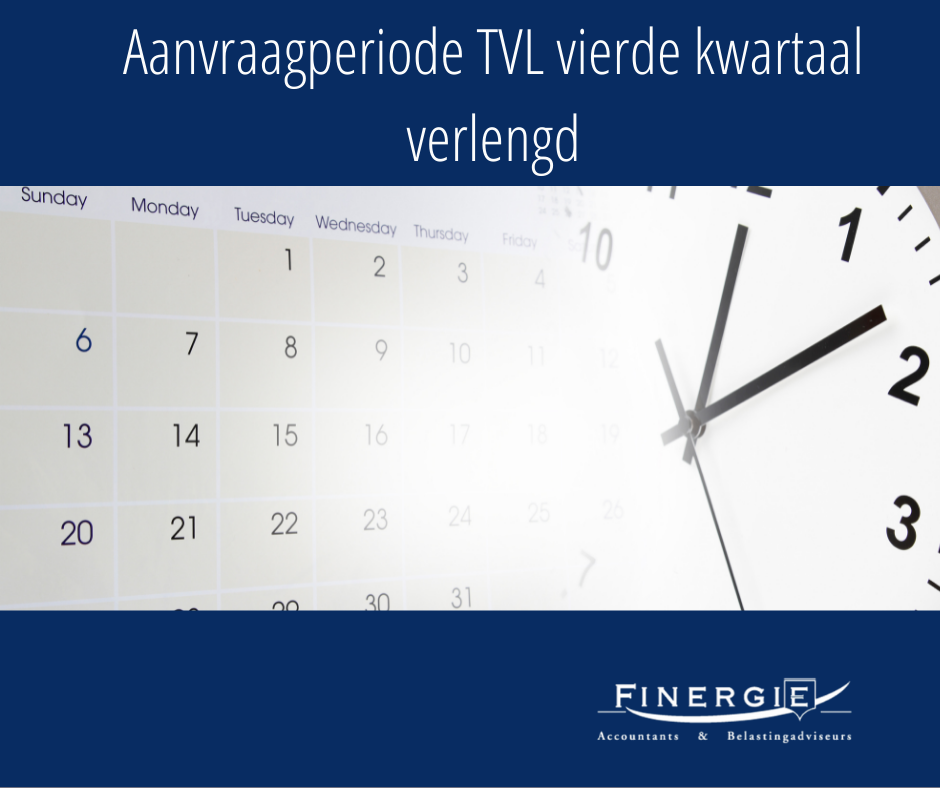 Aanvraagperiode TVL vierde kwartaal verlengd - Finergie Klantportaal
